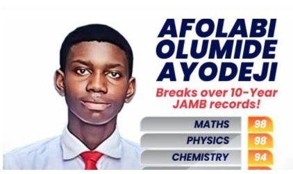 Meet Afolabi Olumide Ayodeji: A Record-Breaking Star in the 2025 UTME ...